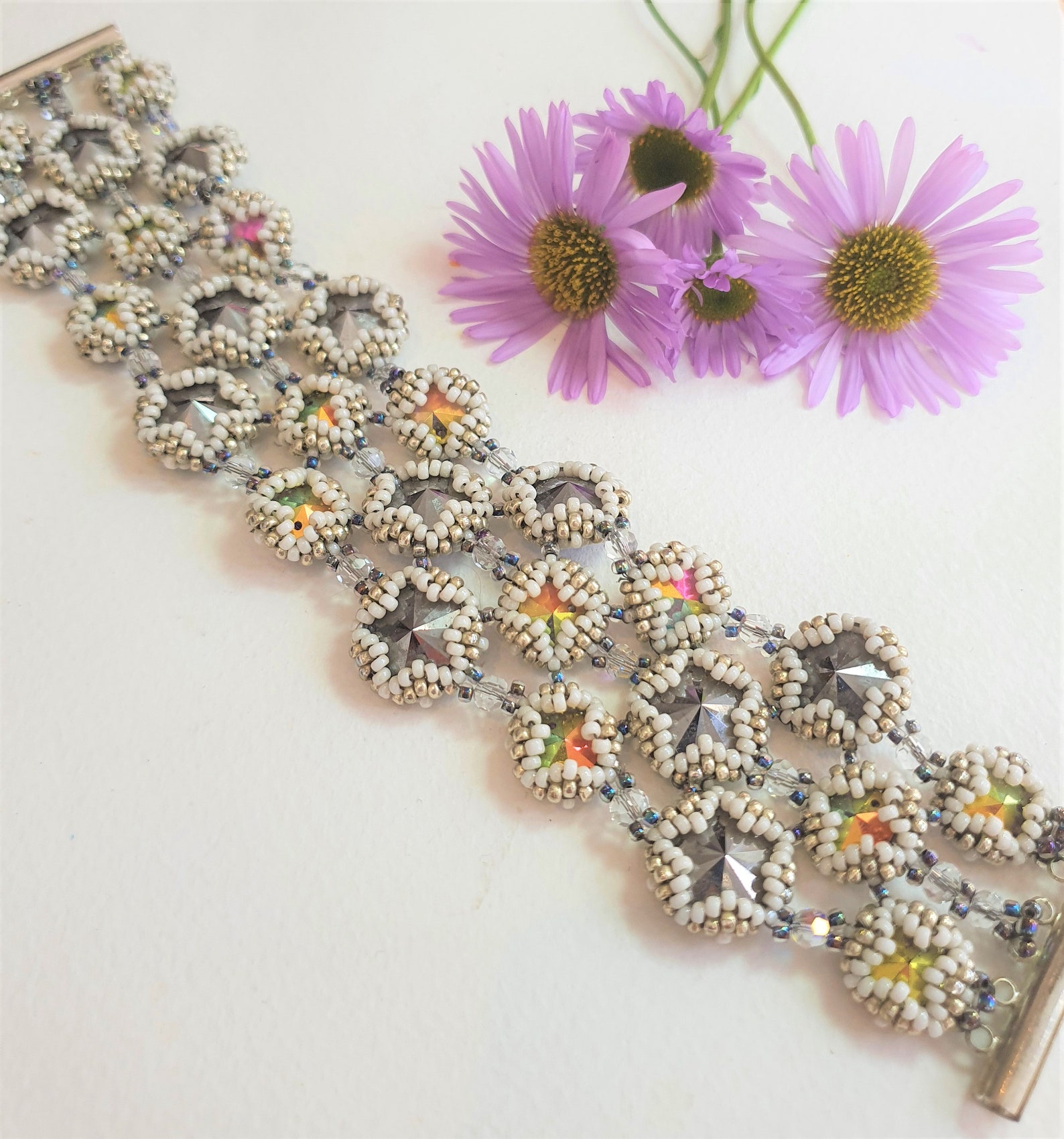 Beading Pattern - Cosmic Pebbles Bracelet - PDF Beadwork Tutorial - Etsy