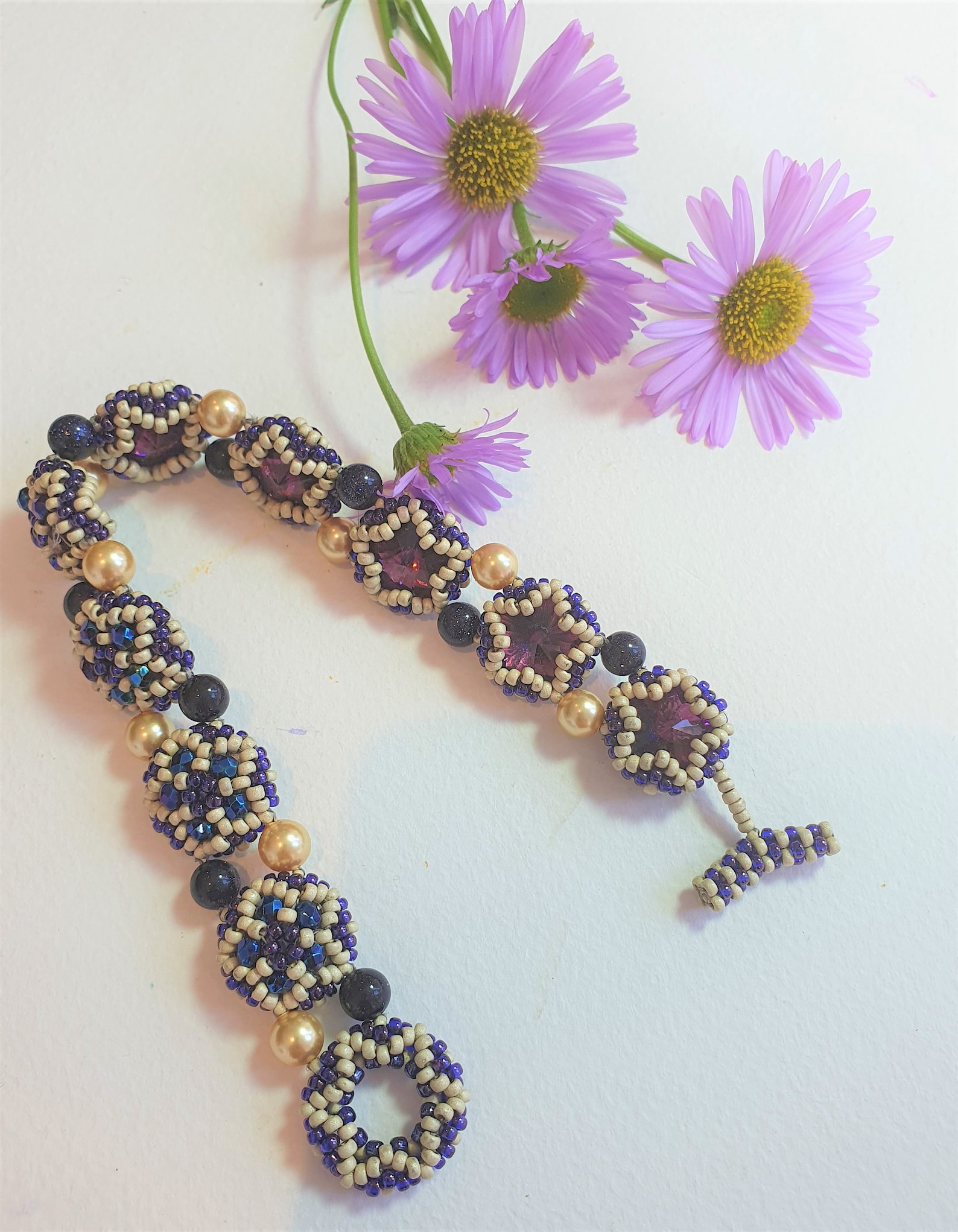 Beading Pattern - Cosmic Pebbles Bracelet - PDF Beadwork Tutorial - Etsy
