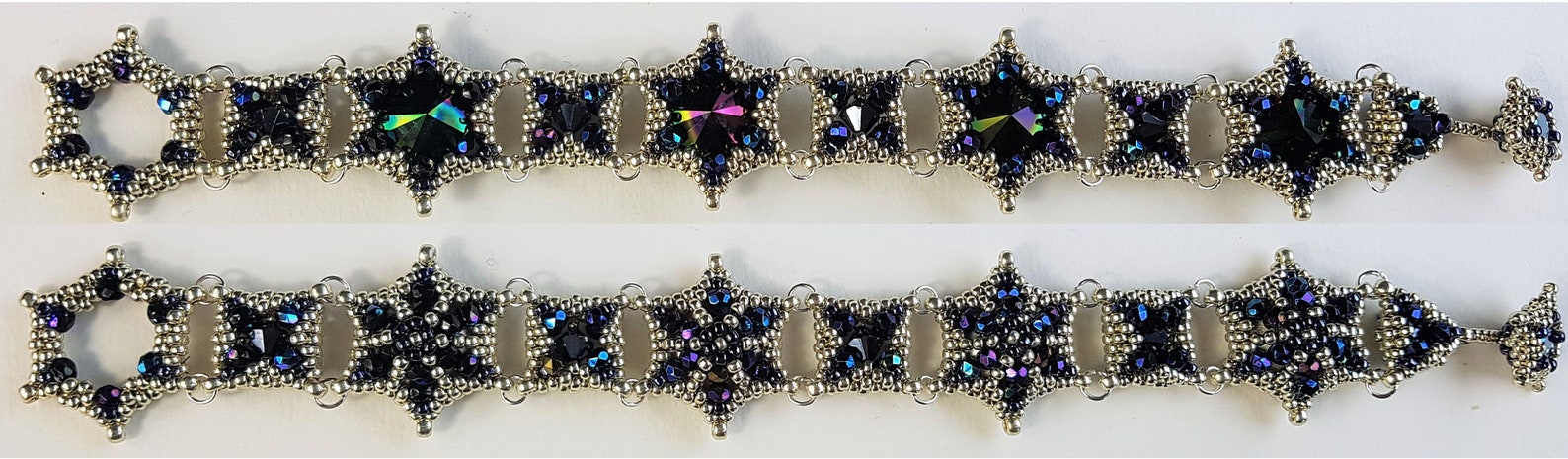 Beading Pattern - Andromeda Stars Necklace - Beadwork Tutorial PDF Download - Etsy