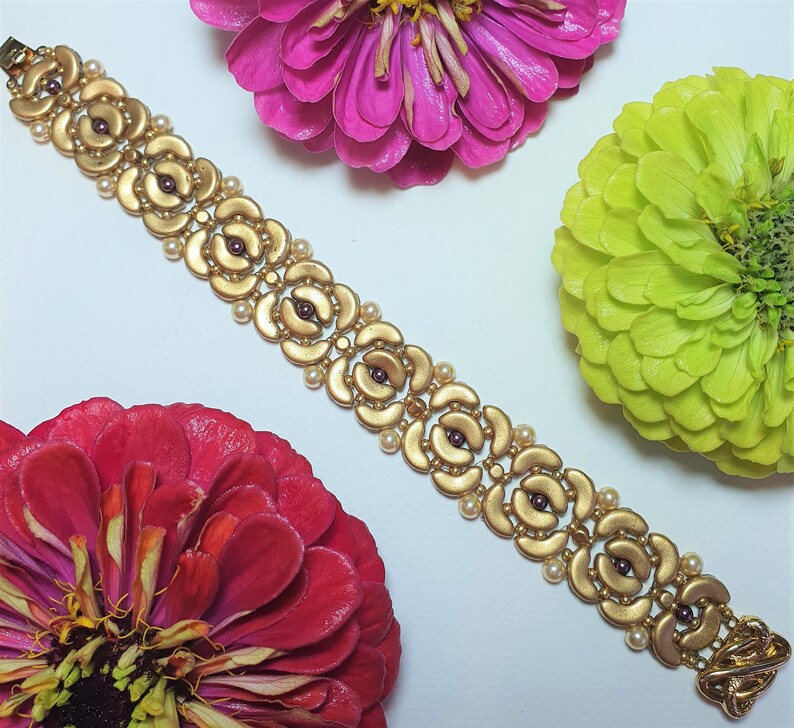 Beading Pattern - Biba Bracelet - Beadwork Tutorial PDF Download - Etsy