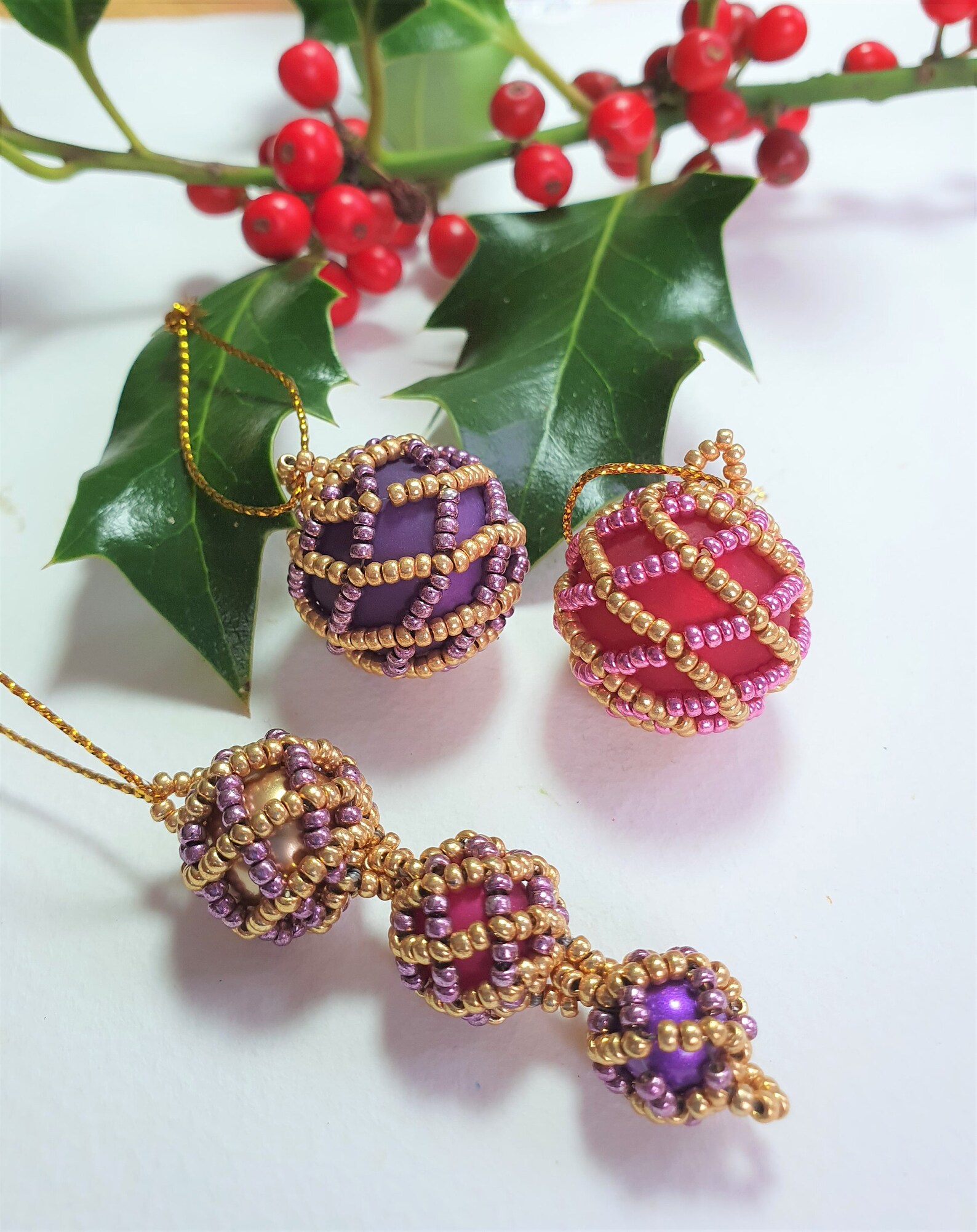 Christmas Bubble Bauble PDF Beading Tutorial - Etsy