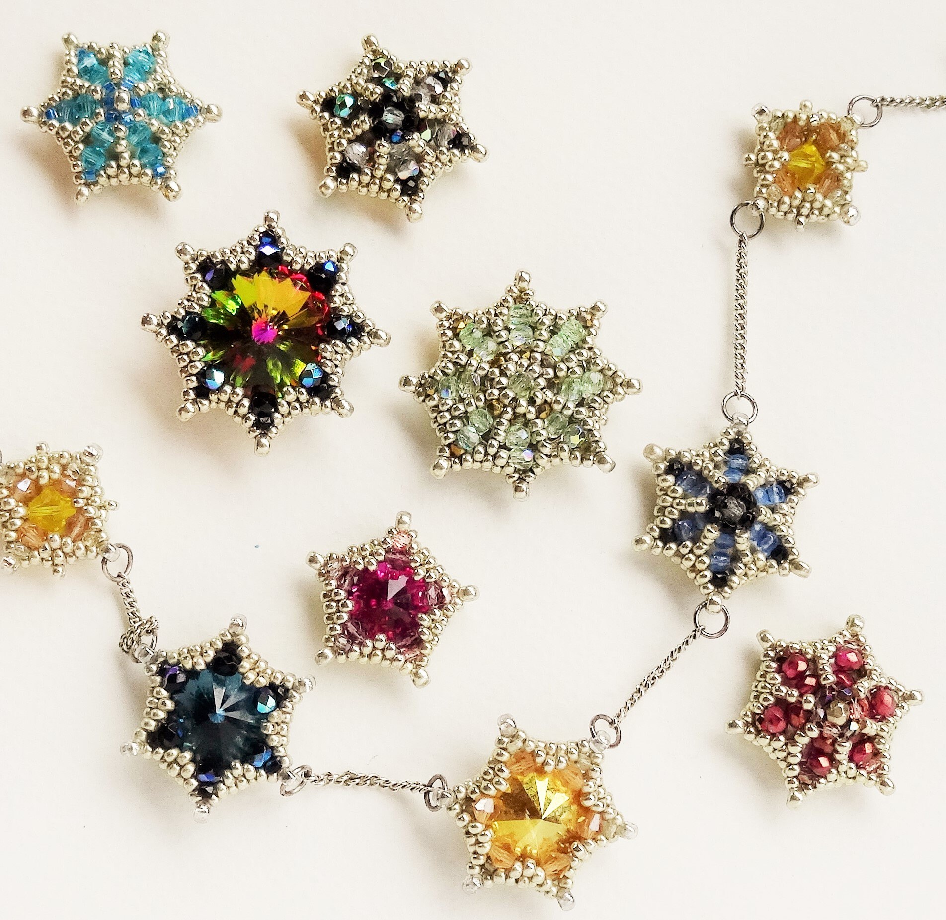 Beading Pattern Andromeda Stars Necklace Beadwork Tutorial PDF Download ...