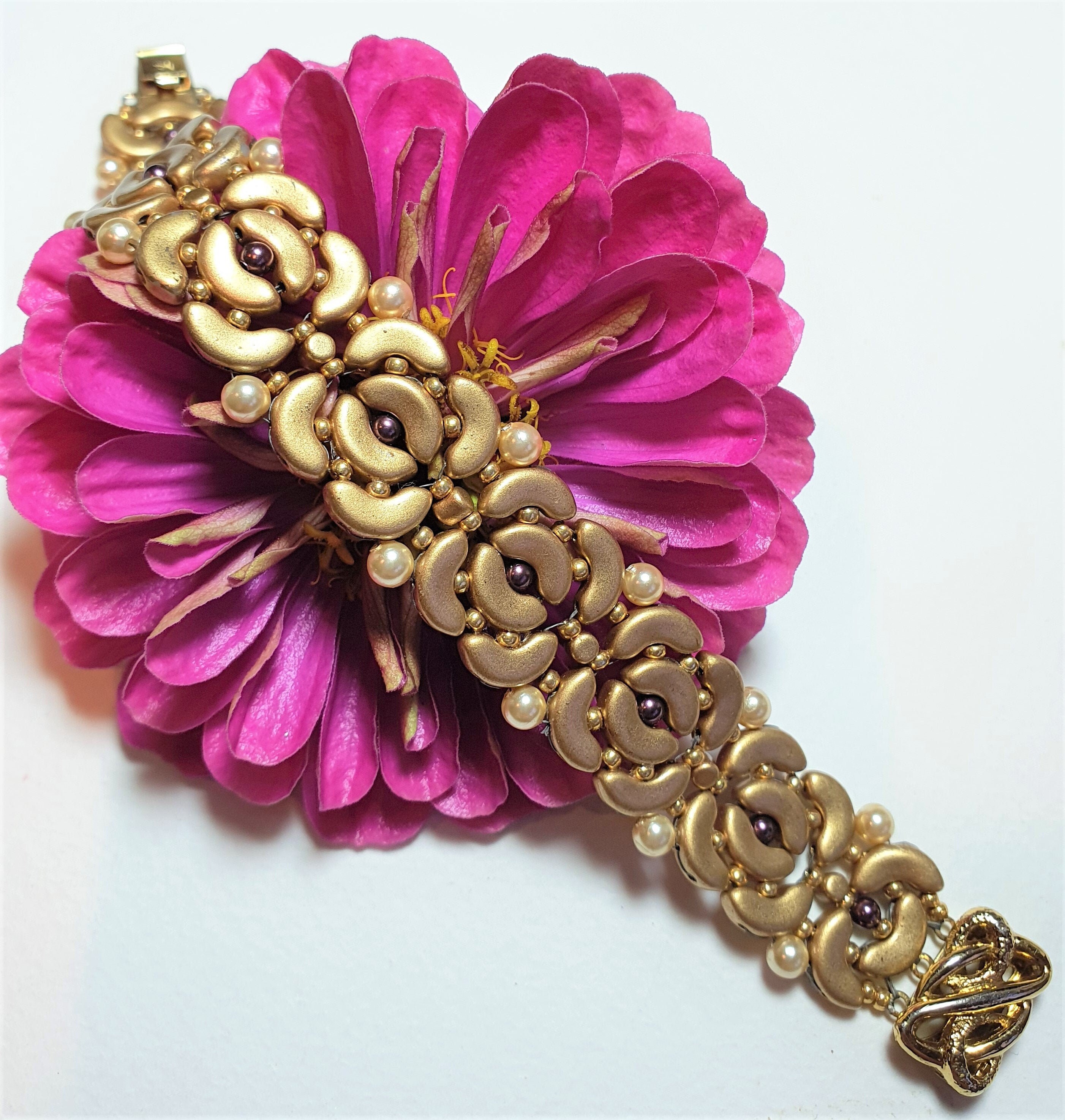 Beading Pattern - Biba Bracelet - Beadwork Tutorial PDF Download - Etsy