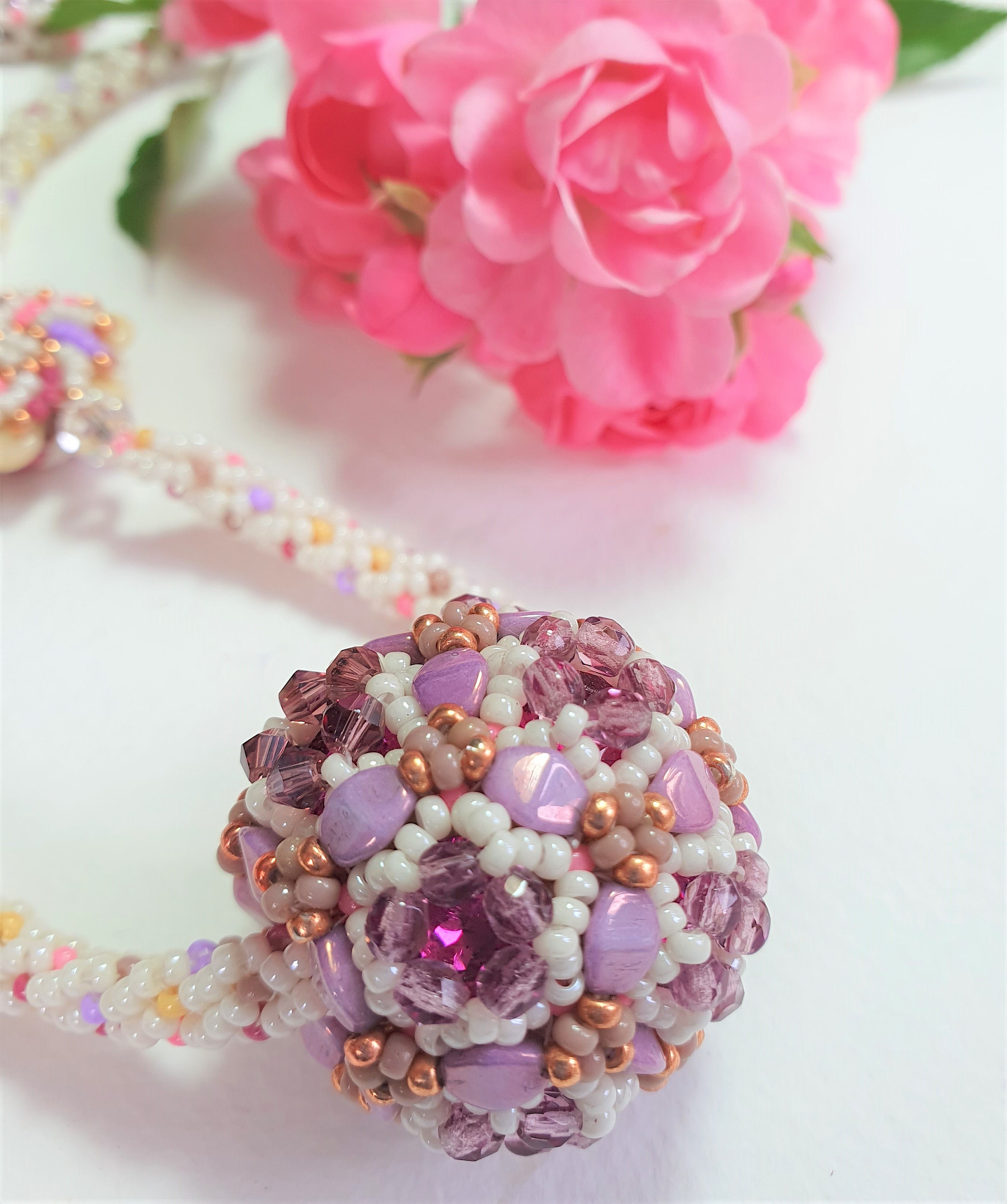 Beading Pattern Pinch Ball Beaded Bead Beadwork Tutorial PDF Download ...