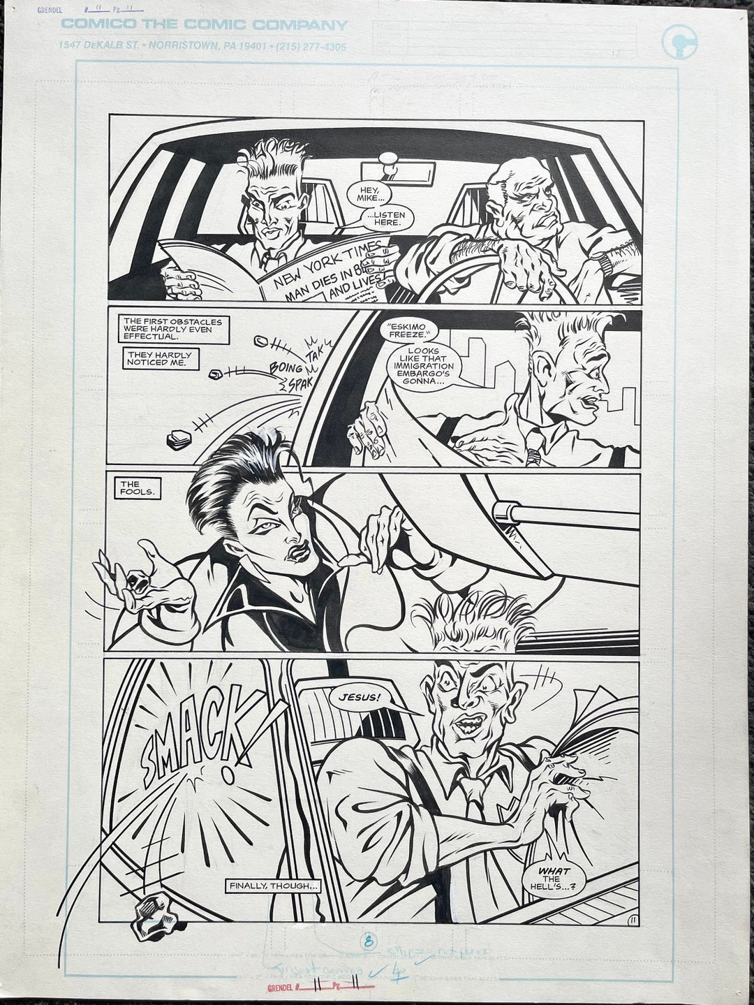 Grendel: Devils Legacy Original Comic Page - Etsy