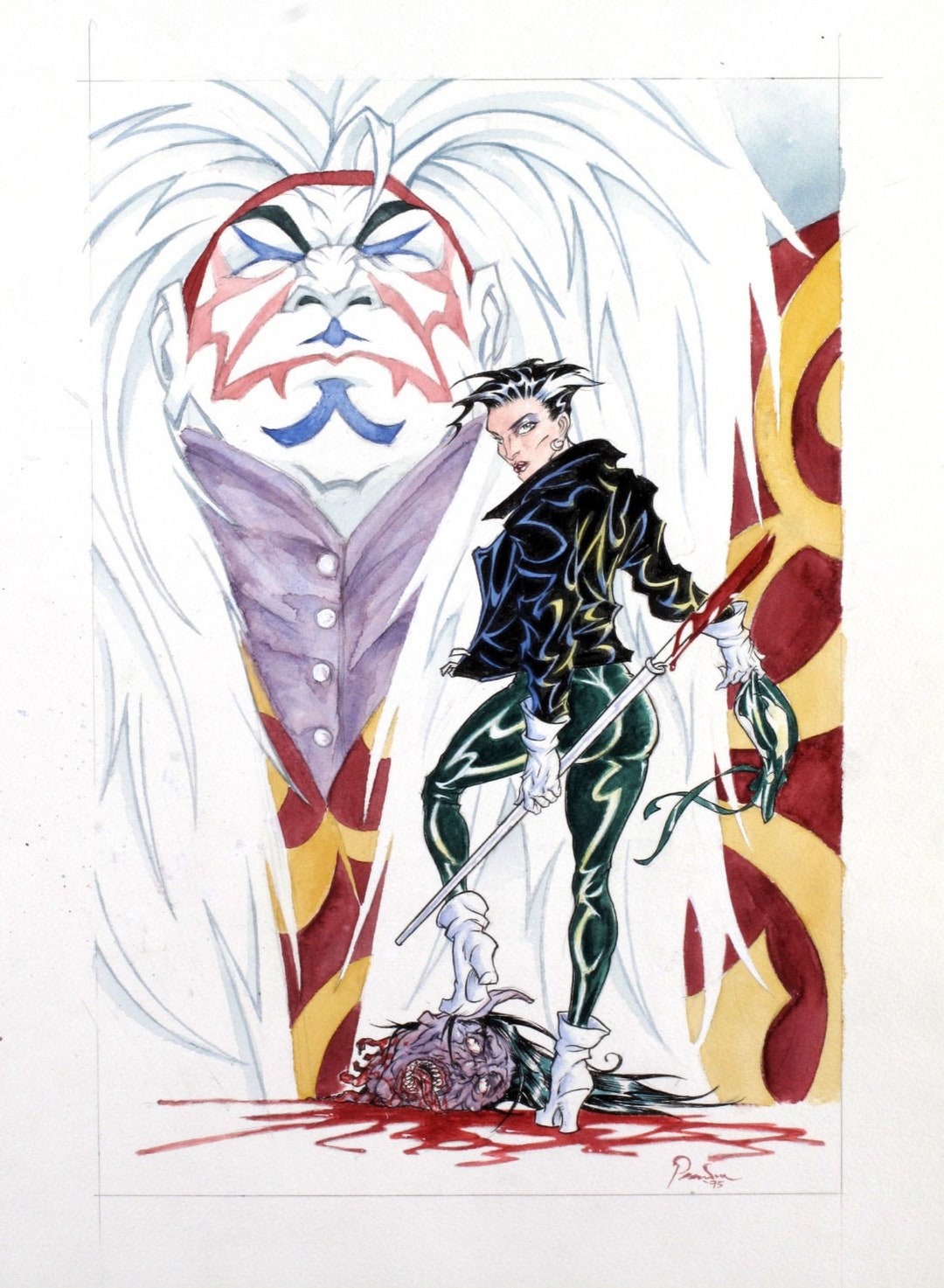 Grendel: Devils Legacy grendel Cycle Watercolor Illustration PLUS First ...