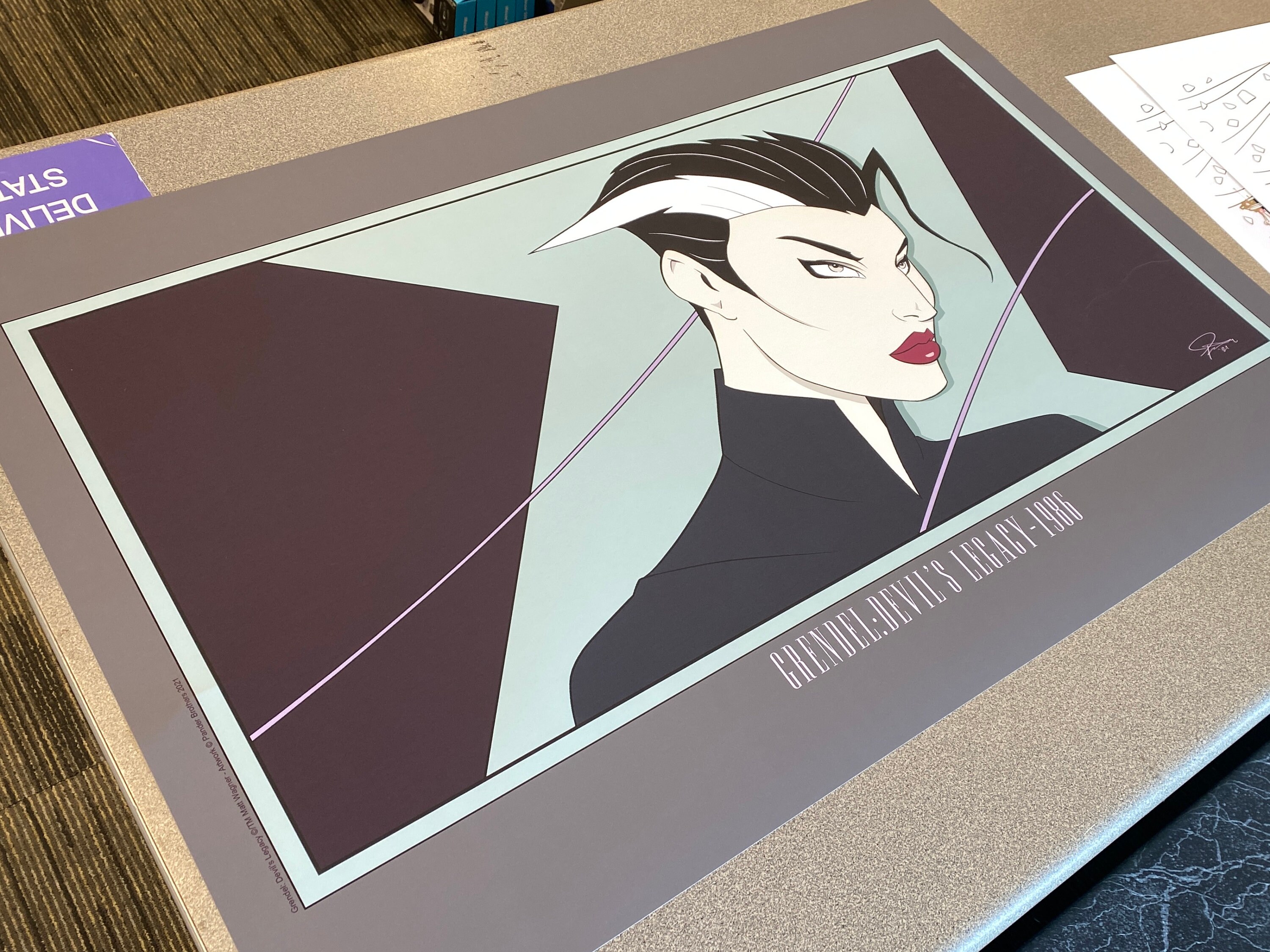 Christine Spar Poster Print nagel-style - Etsy
