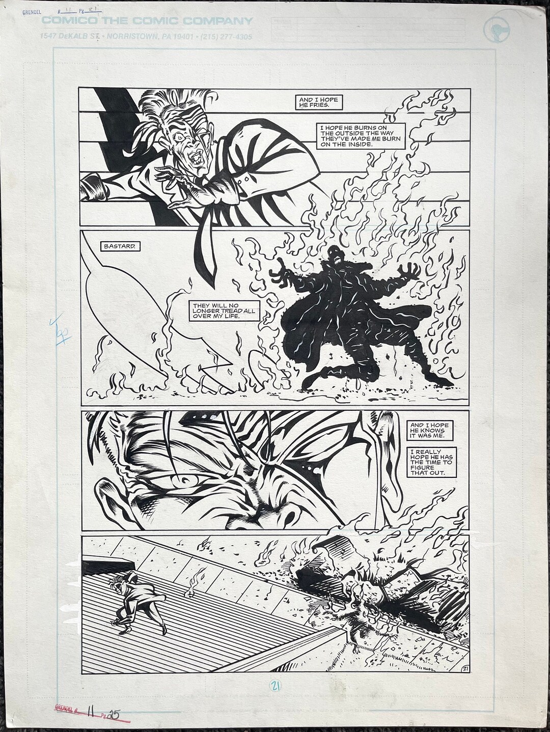 Grendel: Devils Legacy Original Comic Page - Etsy