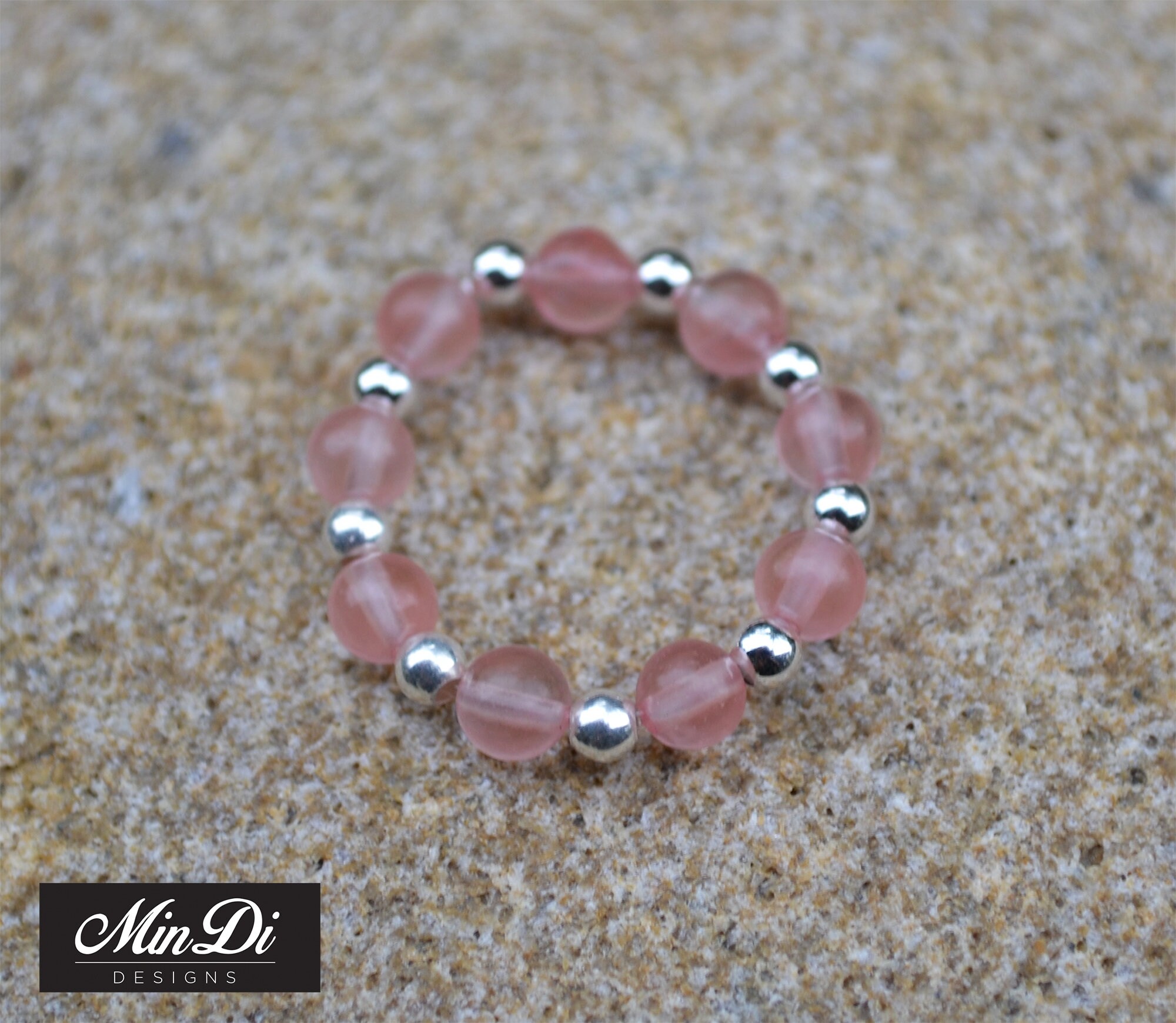 Our New Stretch Bead Rings With Genuine Sterling Silver & Semi - Etsy ...