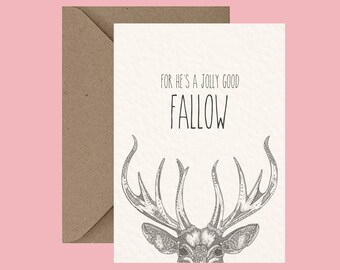 Stag Birthday Card | Etsy UK