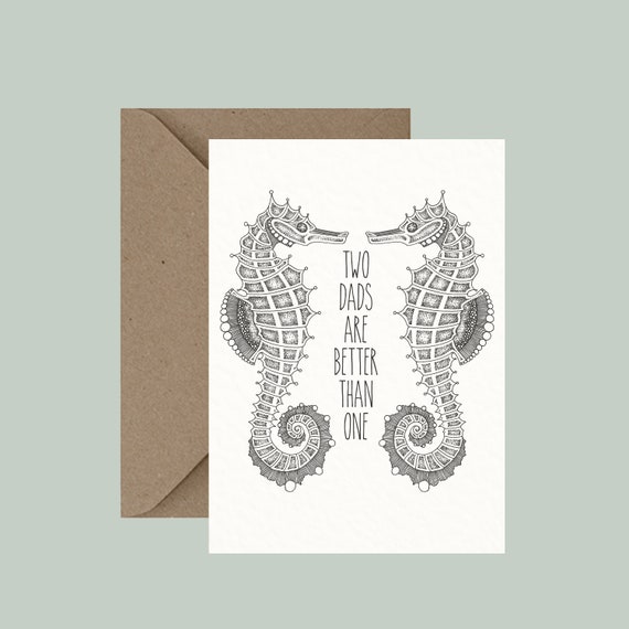 Animal Pun Greeting Card Seahorse Humor Humour Funny Love | Etsy
