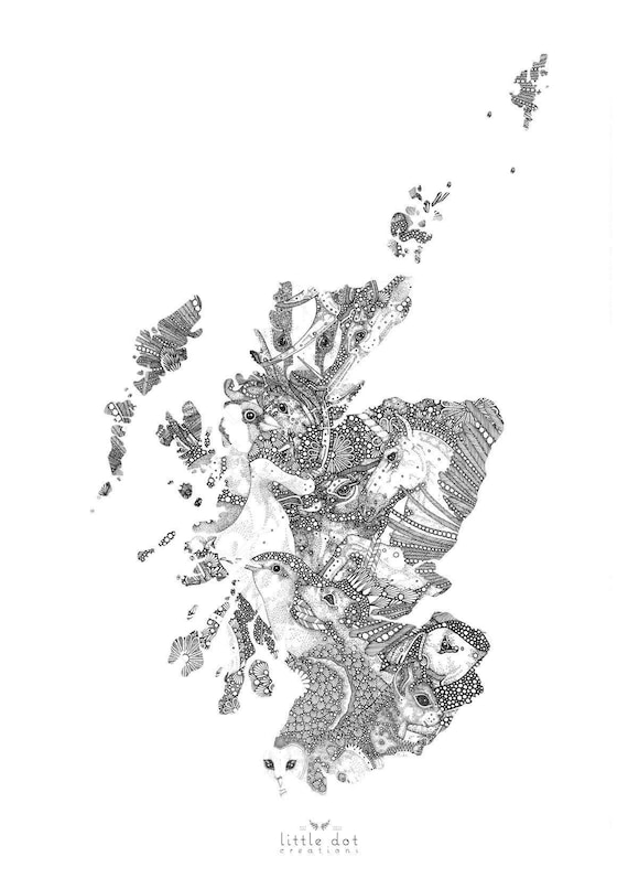 Bonnie Scotland Map