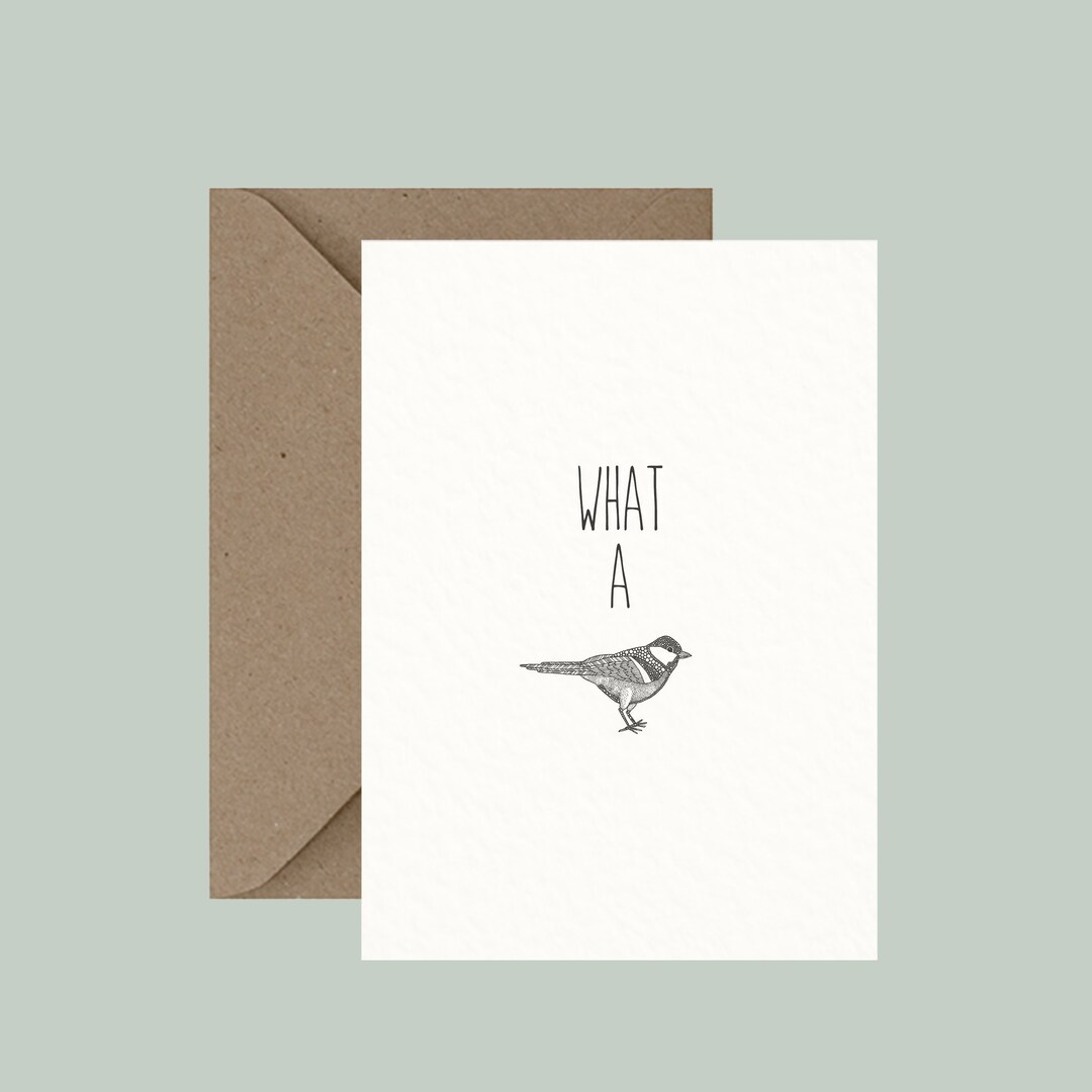 Animal Pun Greeting Card, Tit, Bird, Pun Humor Humour, Funny Card, Love ...