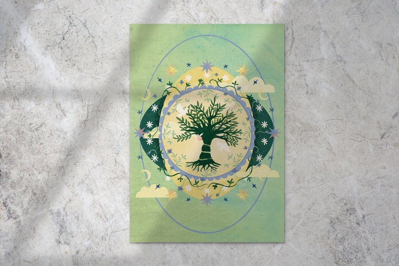 Ecosystem Poster & Cards in 5 Sizes Tree of Life Artwork - Etsy