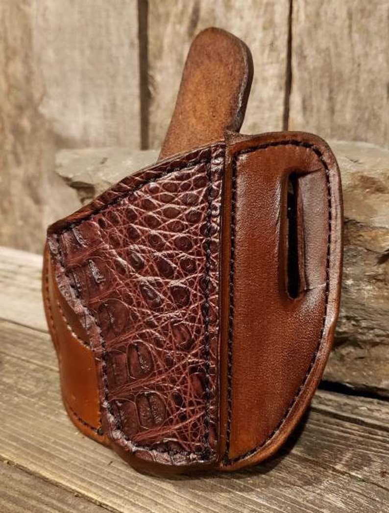 SIG P938 Custom Handmade Leather Holster With Caiman, Sig Holster ...