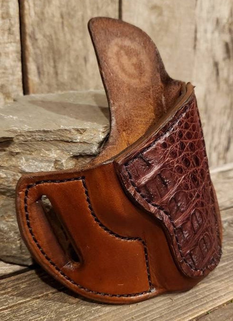 SIG P938 Custom Handmade Leather Holster With Caiman, Sig Holster ...