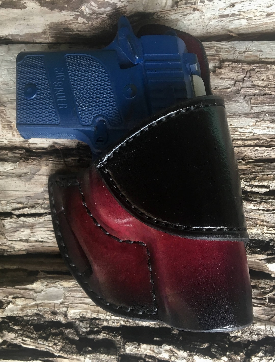 SIG P938 Custom Handmade Airbrushed Leather Holster, Leather Holster ...
