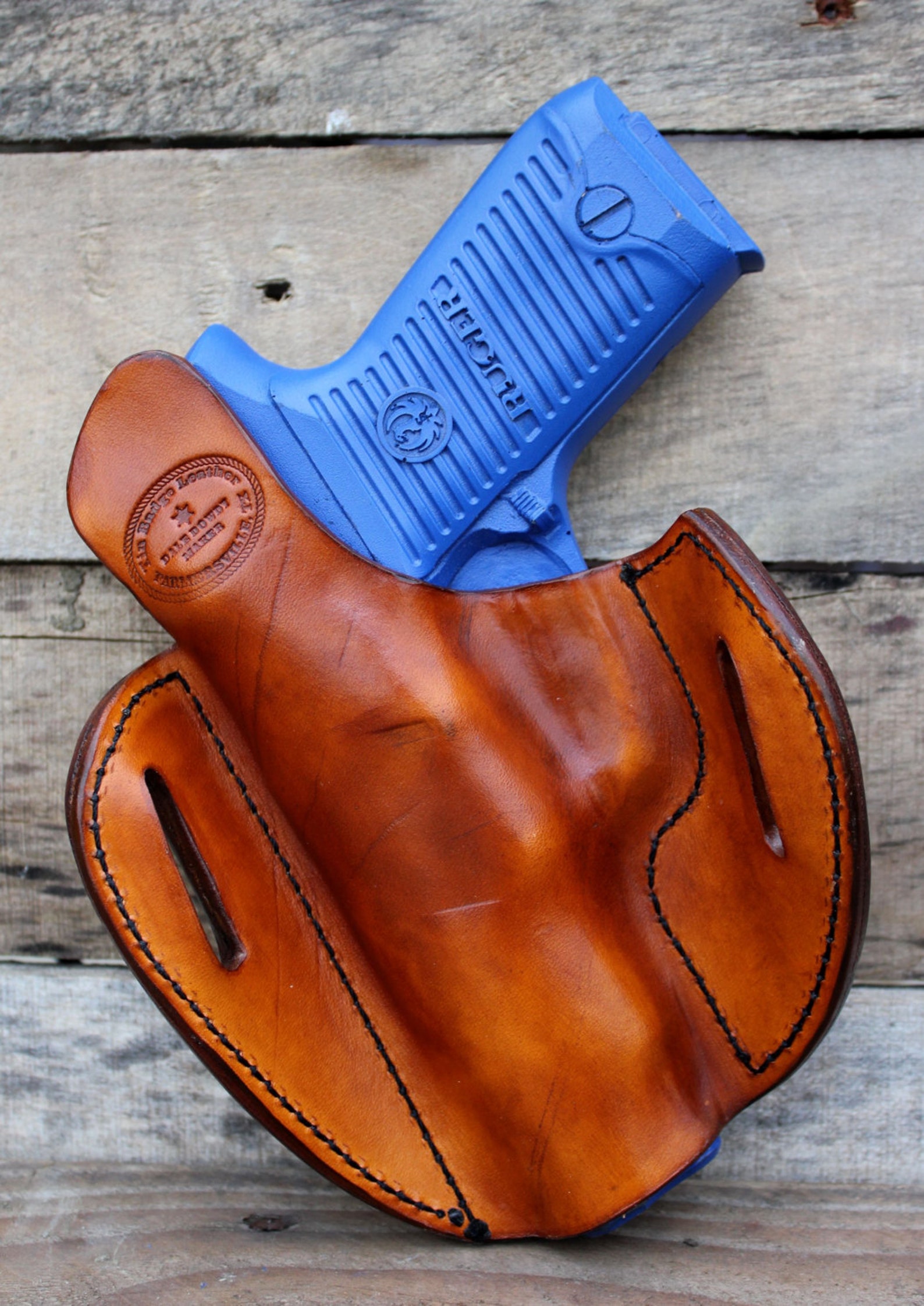 Ruger P89 Custom Handcrafted Holster With Caiman, Custom Leather ...