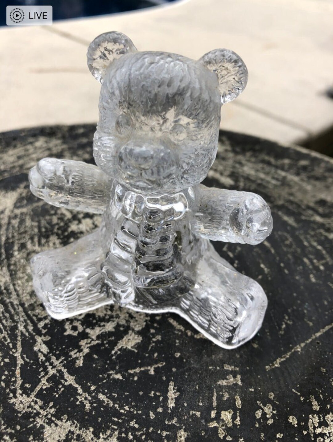 Crystal Bear - Lead Crystal - Made in Taiwan - Bear - Teddy Bear ...