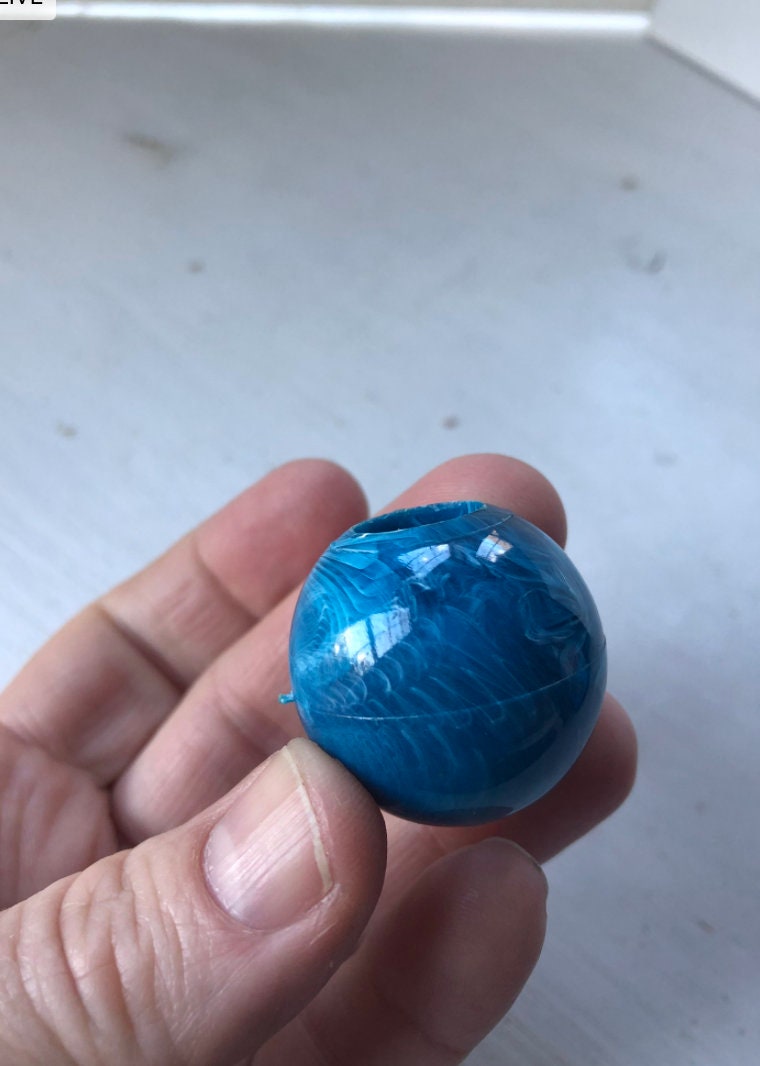 Large Plastic Bead - Round Macrame Bead-large Macrame Bead-multi ...