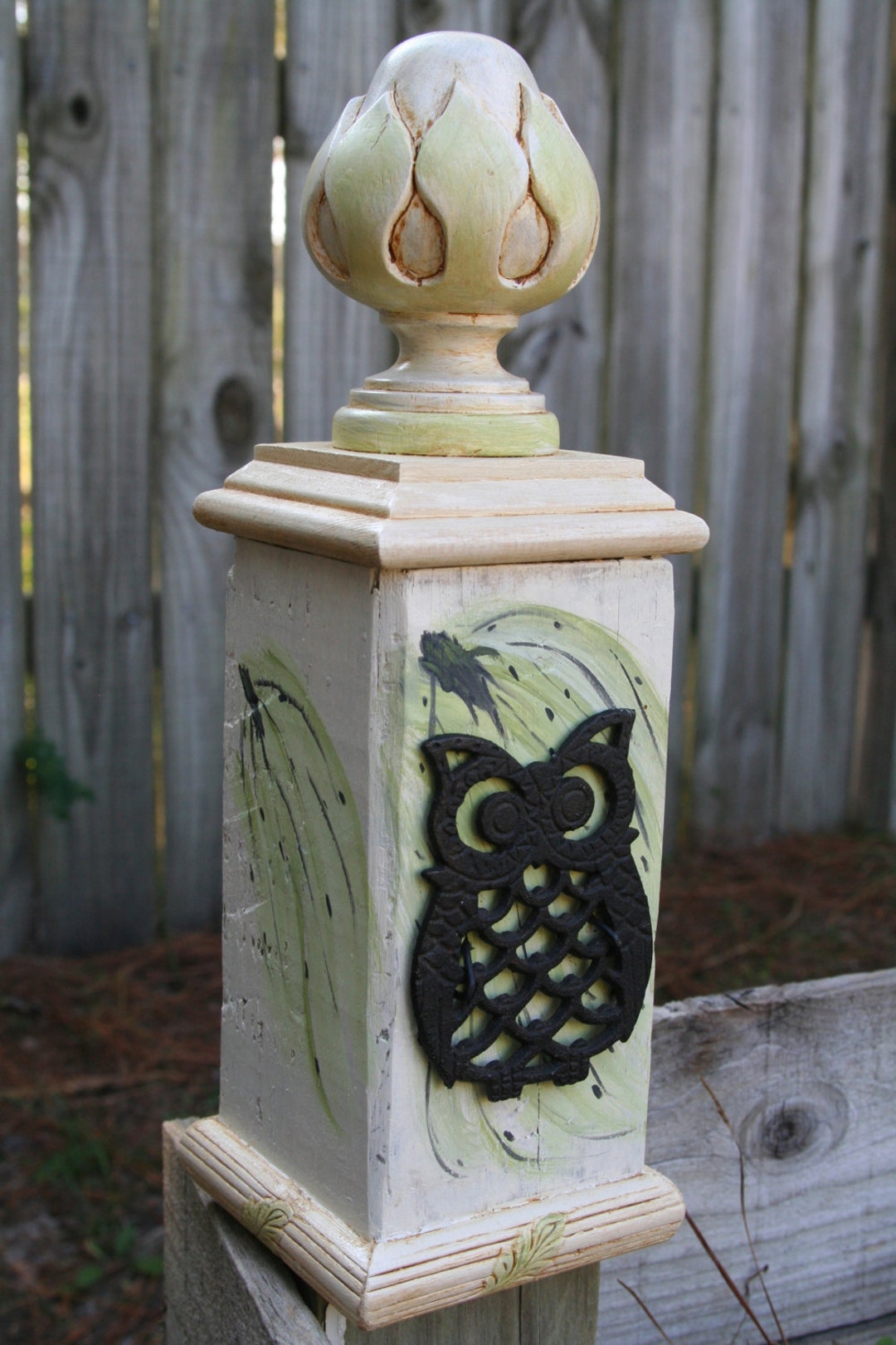 Fence Post Finial - Farm House Style - Recycled - Upcycled - Cast Iron ...