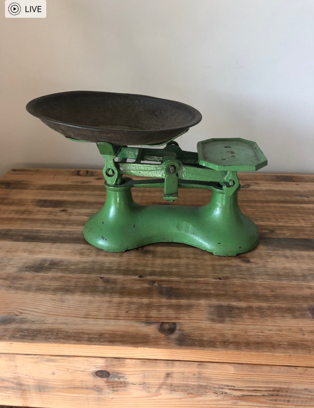 Balance Counter Scales Green Cast Iron General Store - Etsy