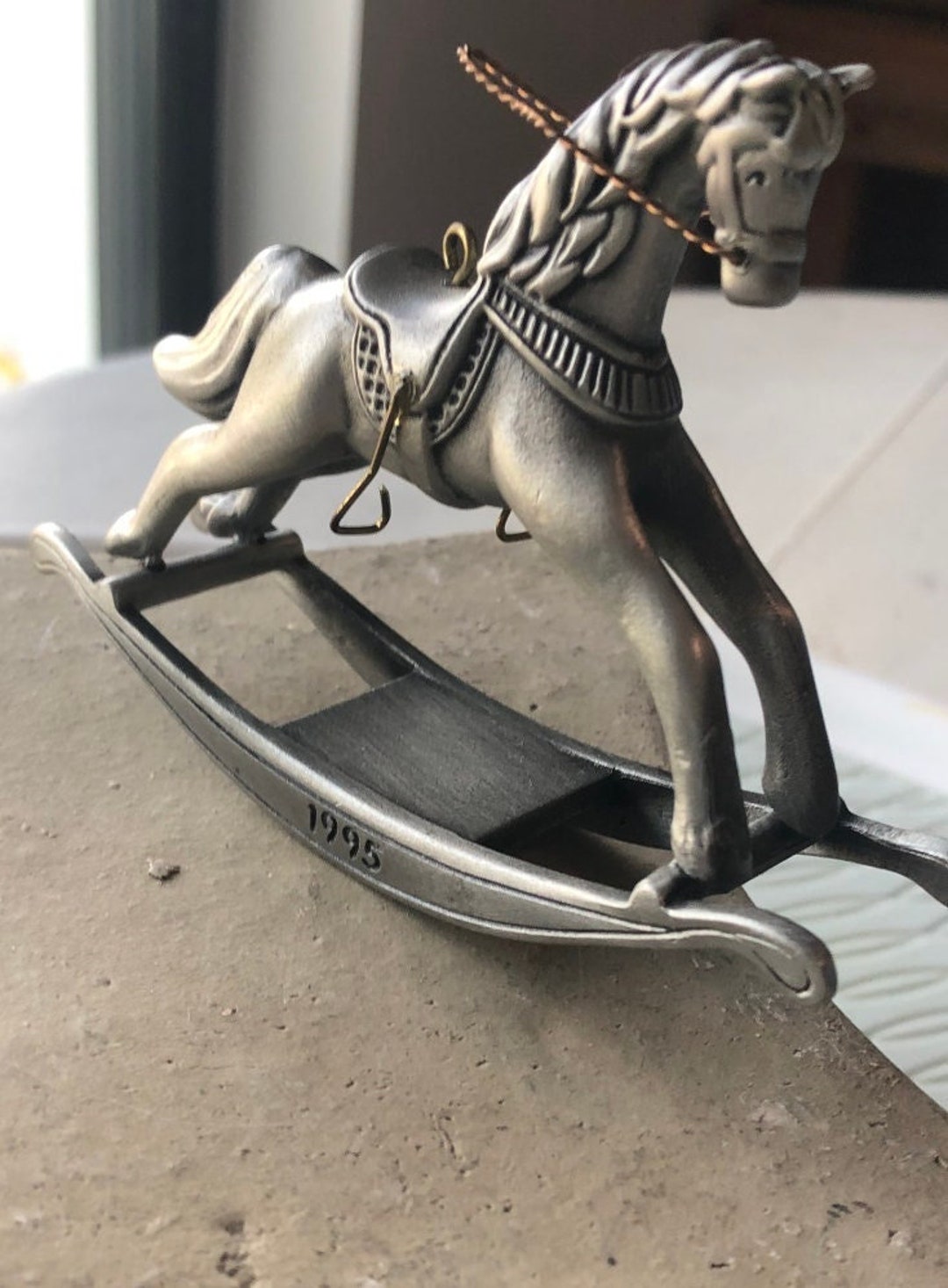 Hallmark Rocking Horse Christmas Ornament-1995-pewter Rocking Horse ...