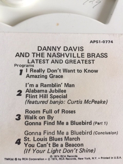 Vintage 8 Track-danny Davis and the Nashville Brass-latest and - Etsy