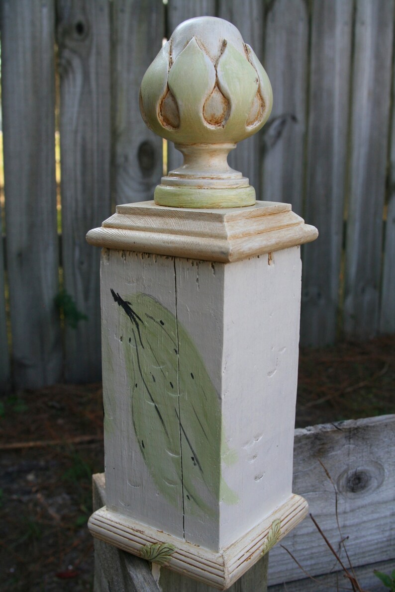 Fence Post Finial Farm House Style Recycled Upcycled - Etsy