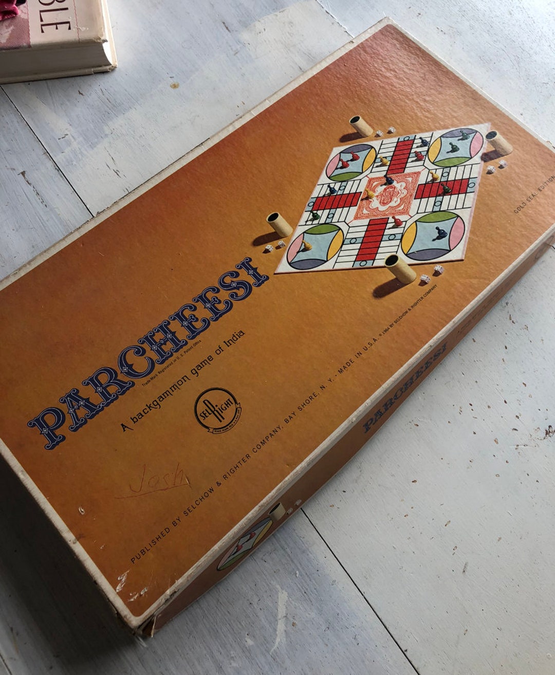 Parcheesi - A Backgammon Game of India - 1964 - Selchow and Righter ...