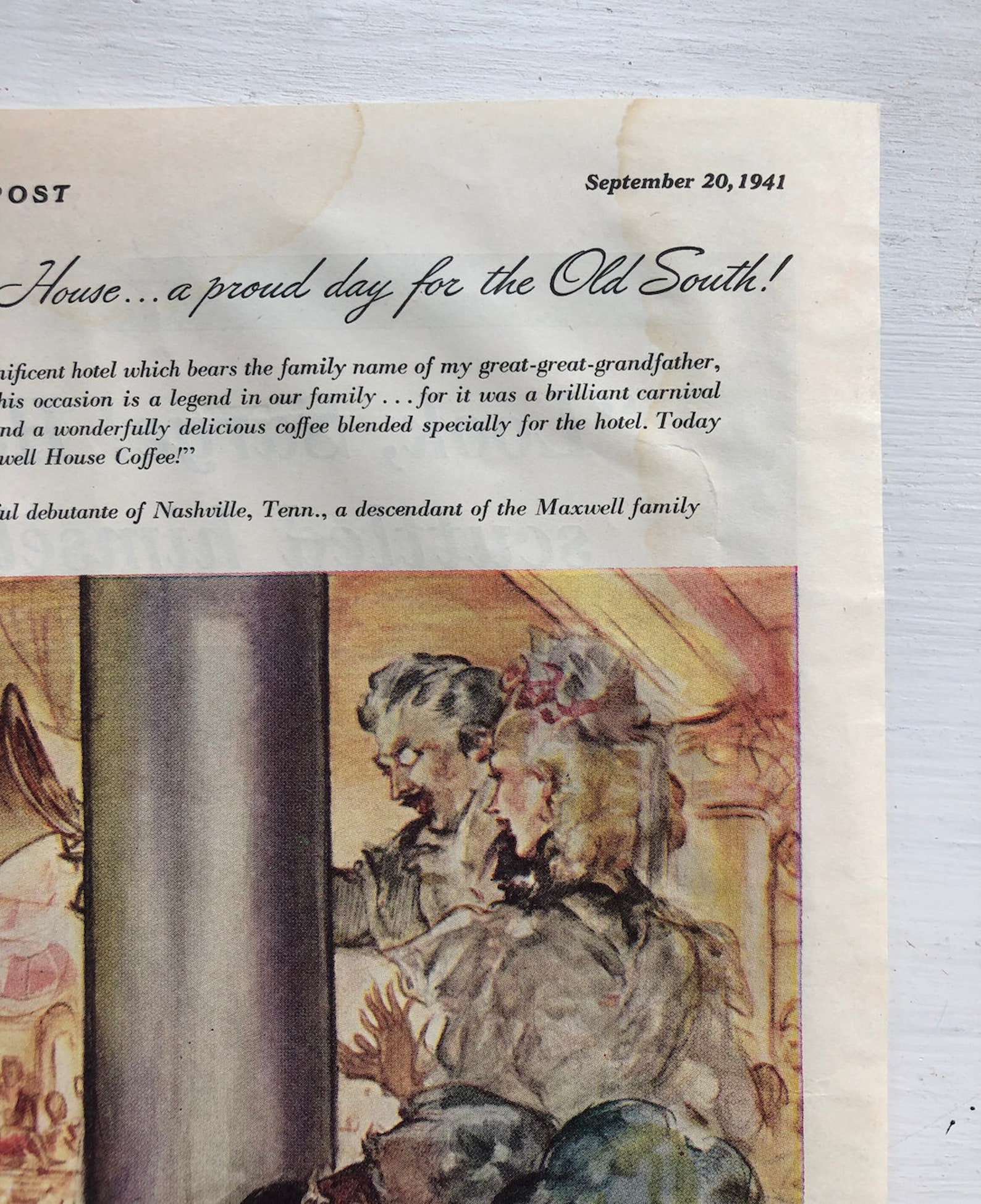 Maxwell House Coffee Ad From the Saturday Evening Post-september 20 ...