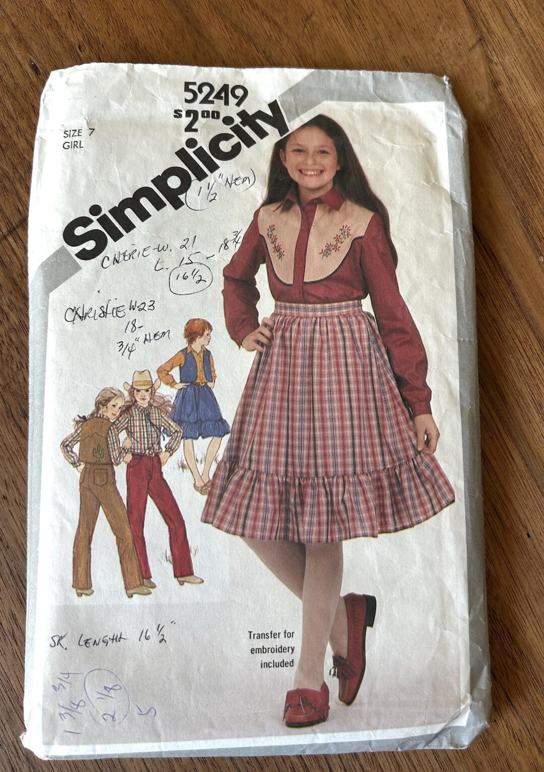 Vintage Pattern-girls Clothing Patterns-simplicity 5249-childs Clothing ...