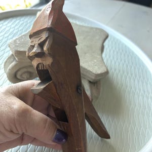 Carved Man-angry Face-mad Face-red Hat-wood Carving-carved Wood-wooden ...
