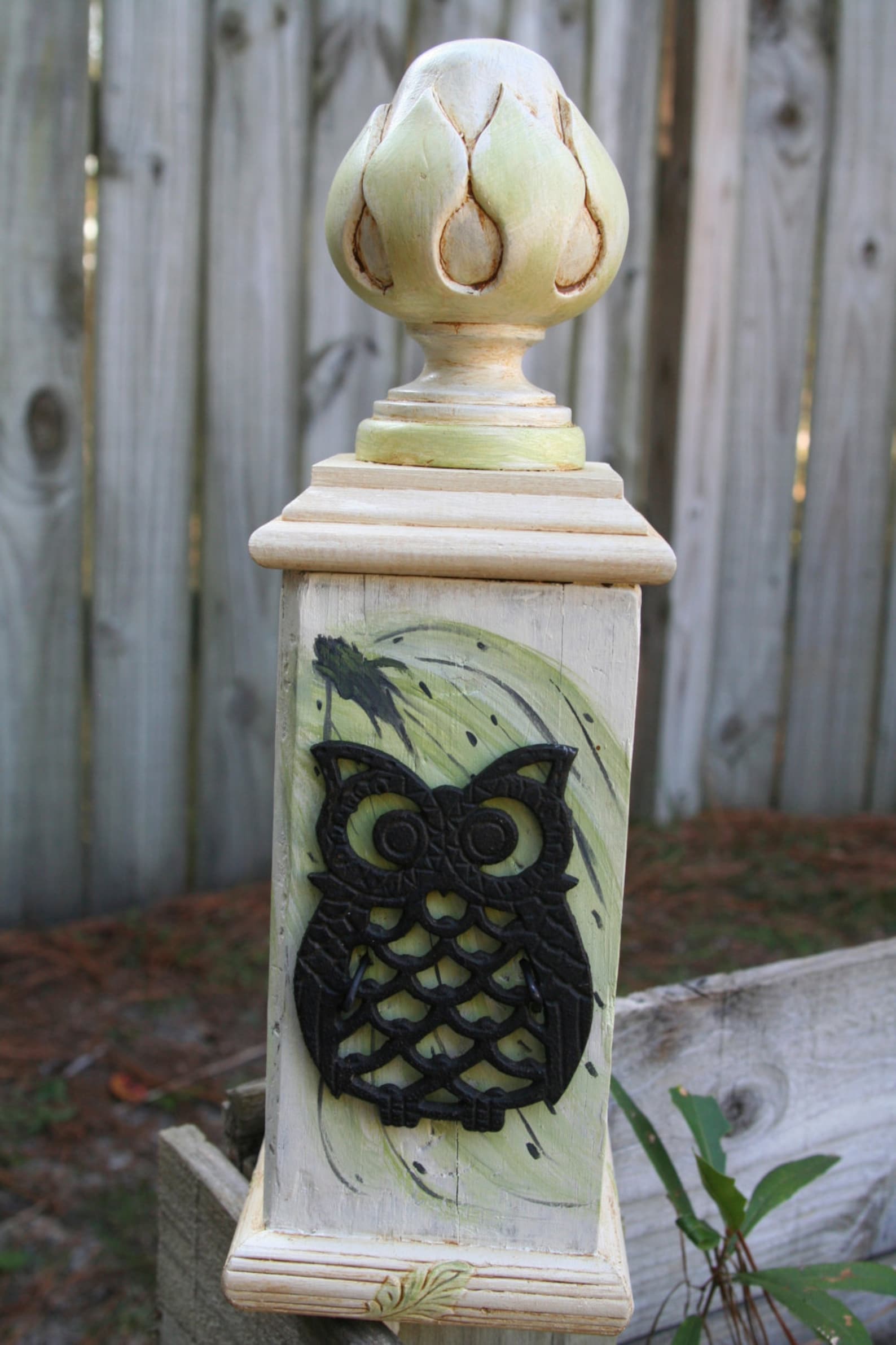 Fence Post Finial Farm House Style Recycled Upcycled - Etsy