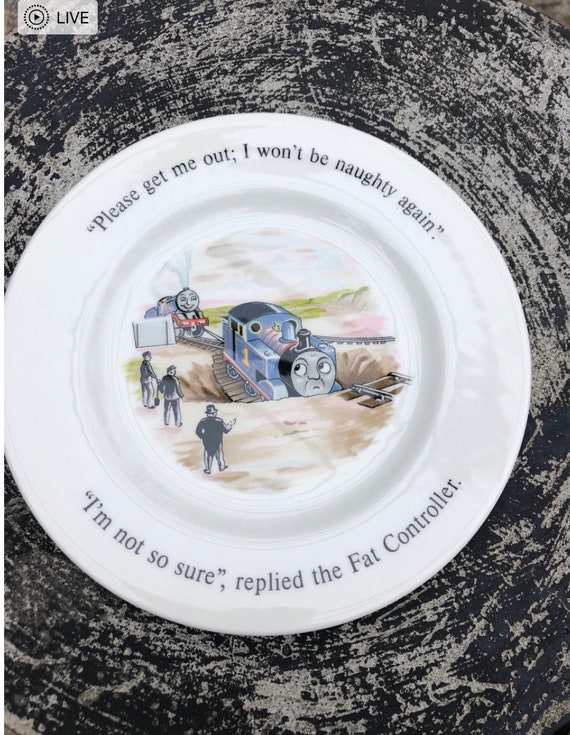 Childs Plate-thomas the Tank Engine and Friends-made in | Etsy