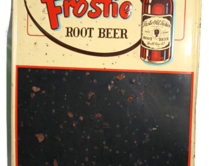 Frostie Root Beer Sign - Antique Metal Sign - Antique Tin Sign ...
