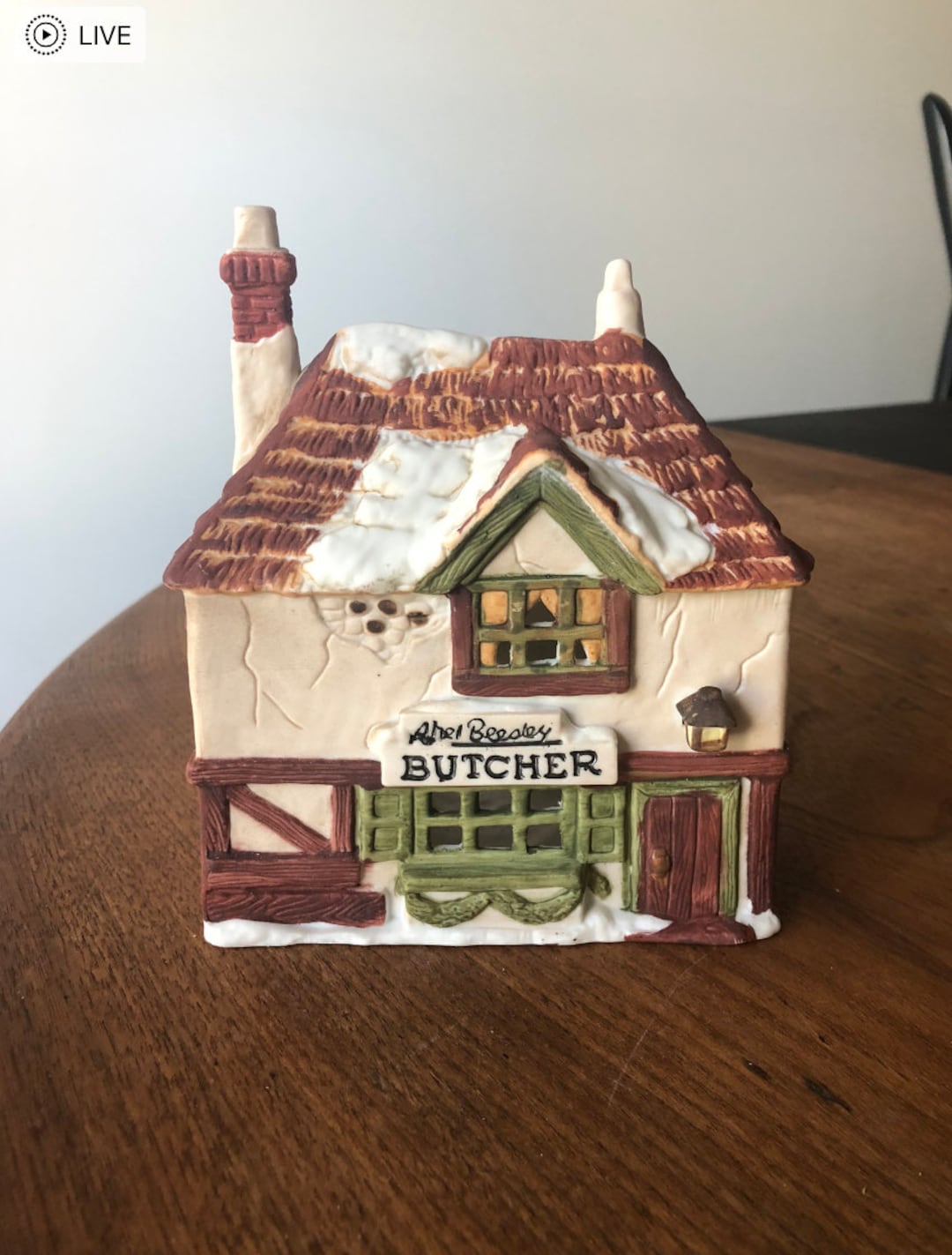 Dept 56-dickens Village Series-abel Beesley Butcher Shop-heritage ...