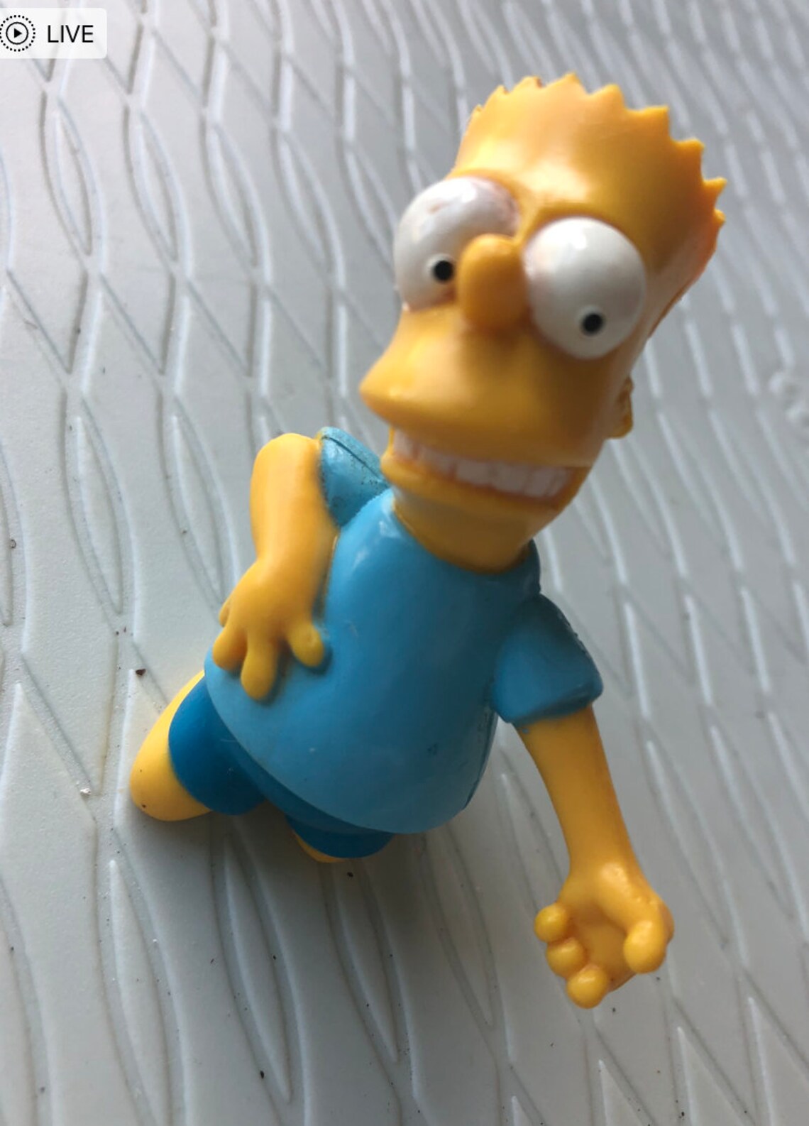 Bart Simpson-bart Simpson Figurine-playing Air Guitar-the Simpsons-made ...