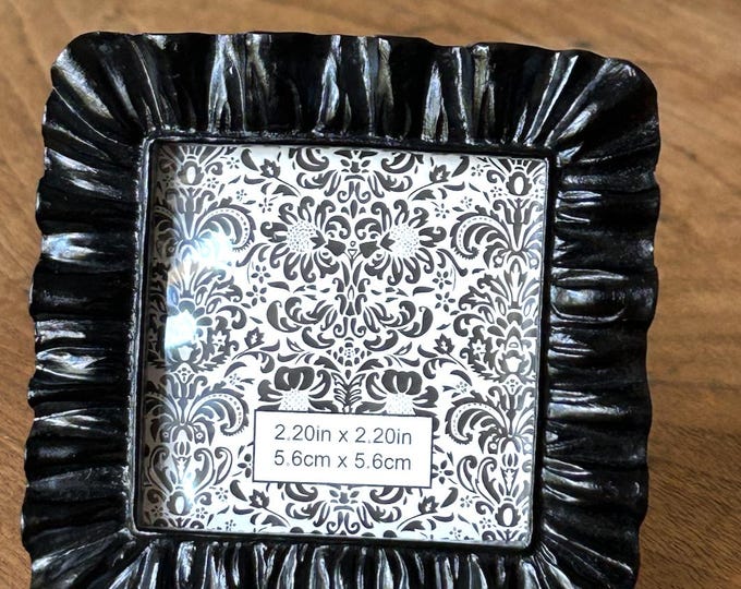 Small Frame-square Frame-ruffled Edges-square-frame Opening 2 X 2 ...