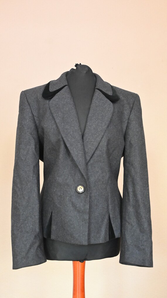 Blazer Grey 80s by "BASLER" Made in West Germany Top … - Gem