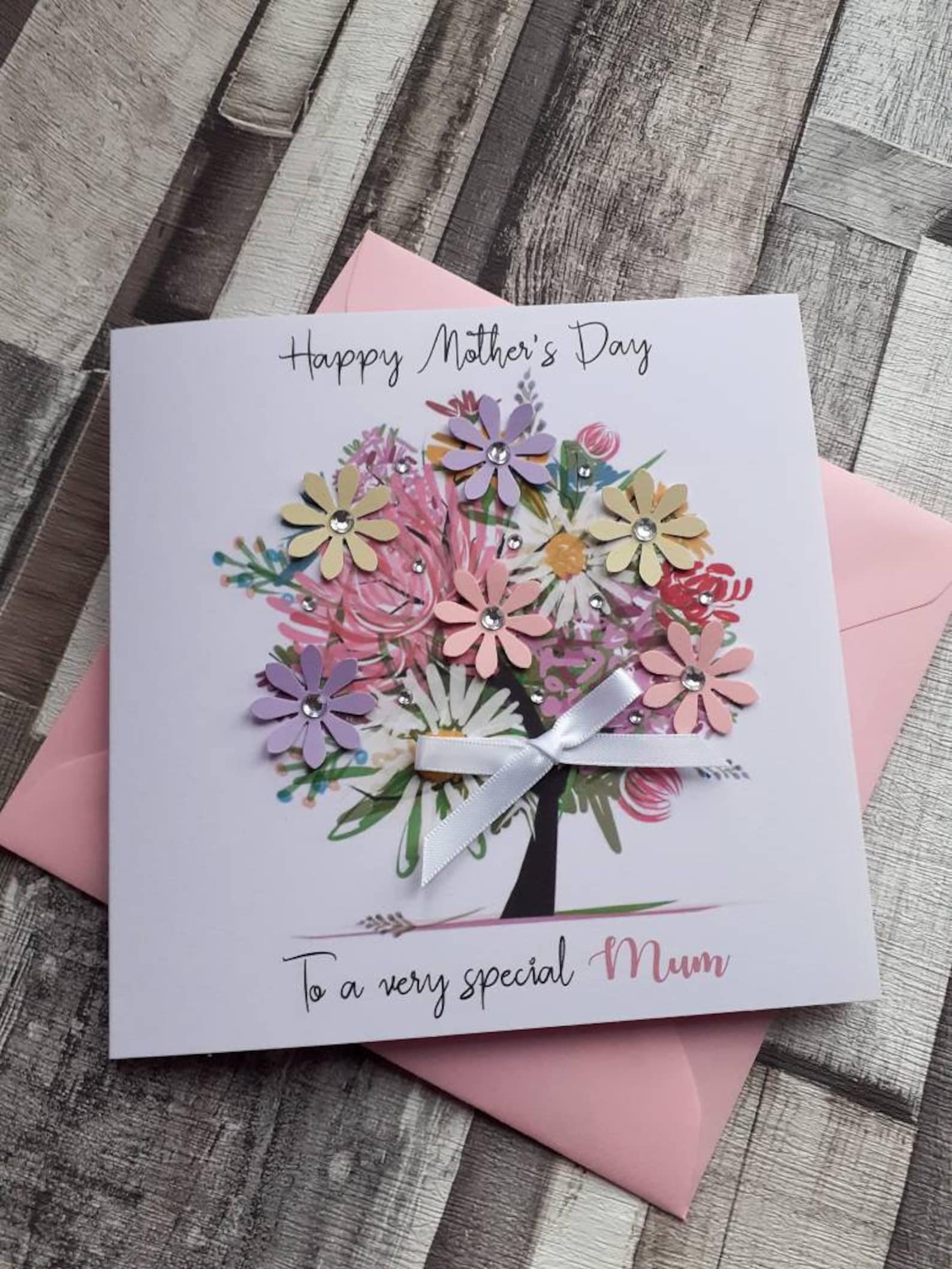Handmade Mother's Day Card Mum Birthday Card Grandma - Etsy UK