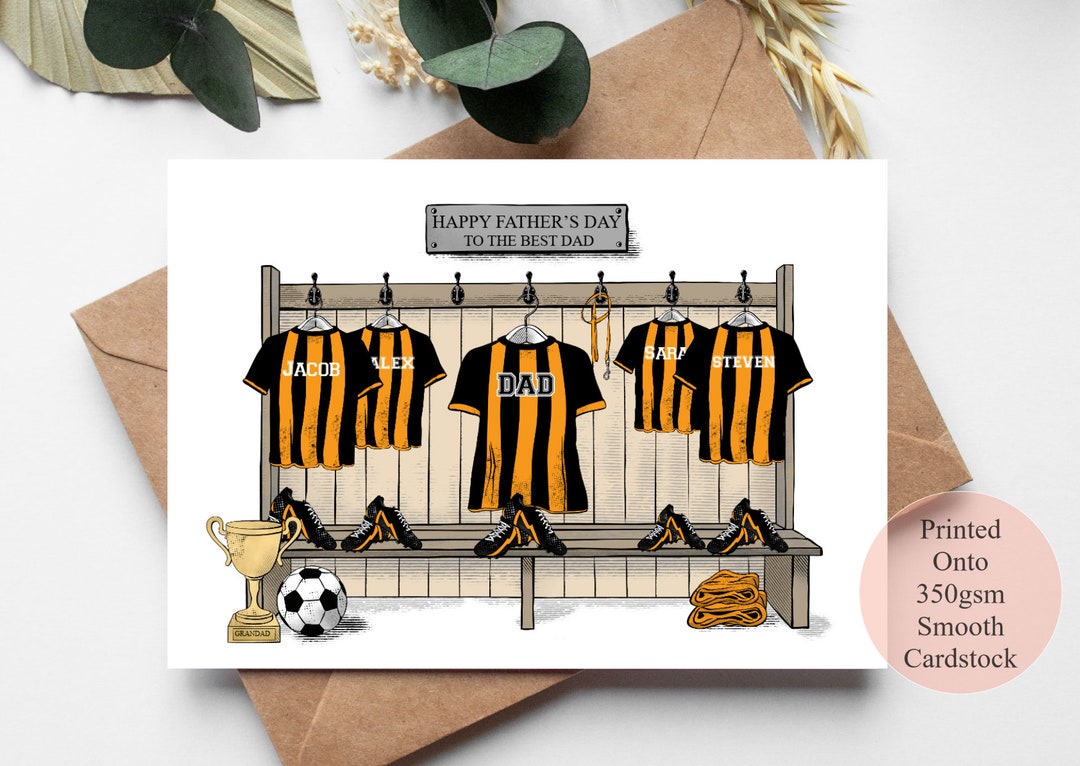 Football Father's Day Card, Football Card, Birthday Card Football, Dad ...