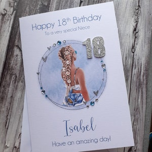 Personalised 18th Birthday Card 18th Daughter Card 18th - Etsy