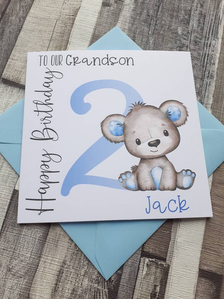 Handmade Son birthday card Grandson Birthday Card Nephew | Etsy