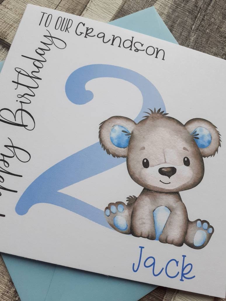 Handmade Son birthday card Grandson Birthday Card Nephew | Etsy