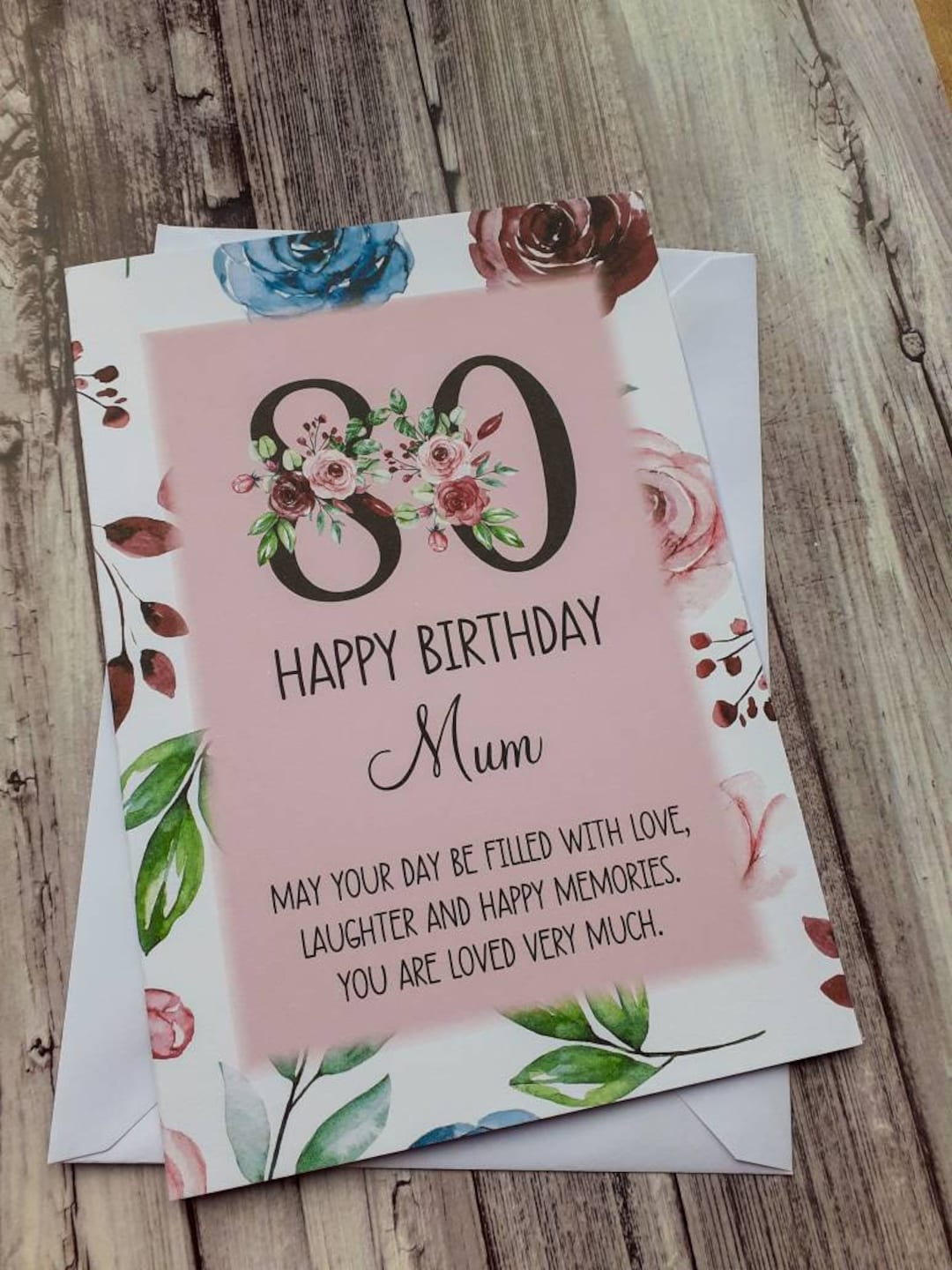 Handmade Mum 80th Birthday Card 80th Mum Card Mum 80 Card - Etsy
