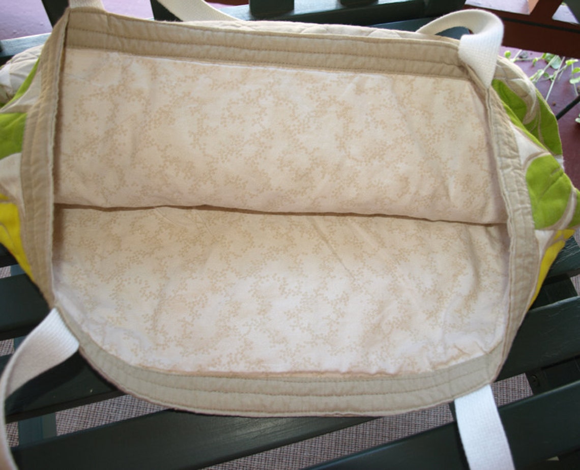 Blue and Yellow Floral Tote Bag - Etsy