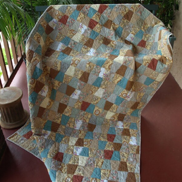 Brown Quilt - Etsy