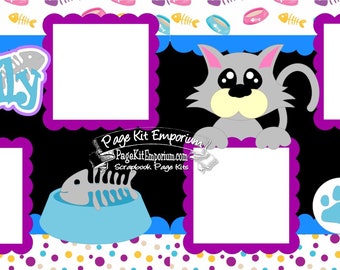 Scrapbook Page Kits Premade Layout Kits by PageKitEmporium on Etsy