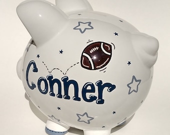 Football Piggy Bank | Etsy